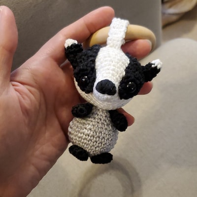 PATTERN: Blossom the Badger Crochet Badger Pattern Amigurumi Badger ...