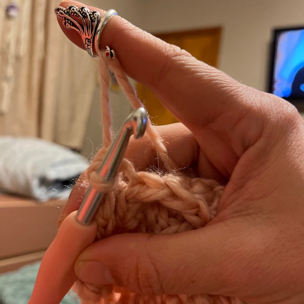 Yarn Guide, Adjustable Crochet Loop Rings, *your Choice* Knitting ...