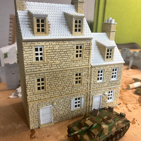 Rubble Building A | WW2 Wargaming Terrain. 3D Printed for Bolt Action ...