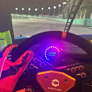 Dot Matrix Display Sim Racing Gauge for Simhub With RGB Sweep: Show ...