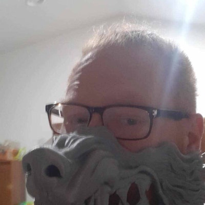 Snarling Wolf Mask 3D Printed Demon Oni Half Mask - Etsy