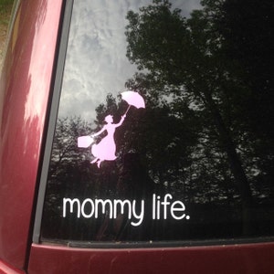 Mary Poppins Inspired Vinyl Car Decal Nanny Practically | Etsy