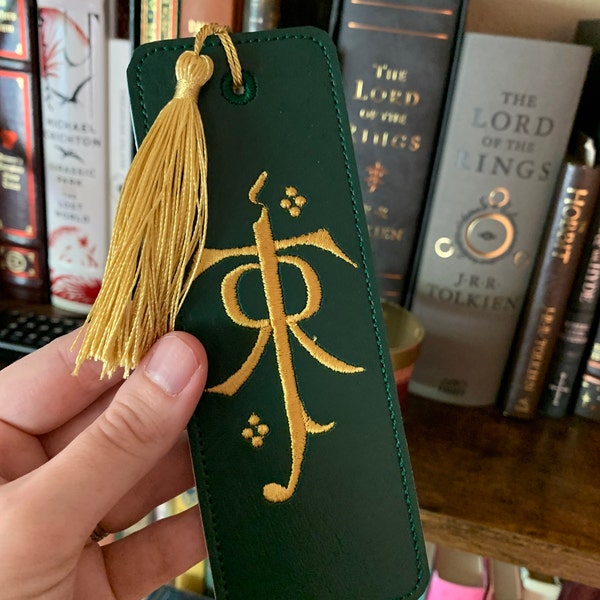 Tolkien Embroidered Bookmark // Lord Rings Middle Earth **tassel May ...