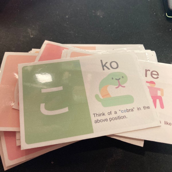 Digital Japanese Flashcards Hiragana Mnemonics Homeschool Printable