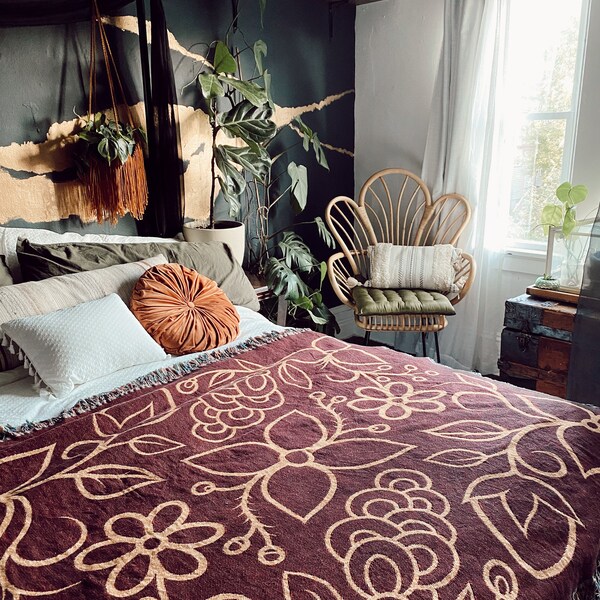 Desk Mat - Summertime Ojibwe Floral Anishinaabe Woodland Art Office ...