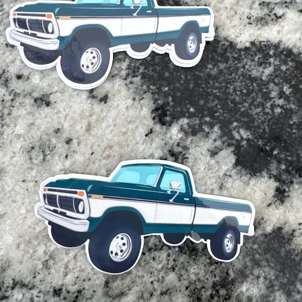 Truck Sticker 1953 Classic 5 Window Pickup Truck Glossy Vinyl Sticker ...