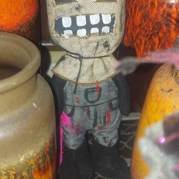 Creepy Sack Man Art Doll, Creepy Cute, Scarecrow Doll, Creepy Doll ...