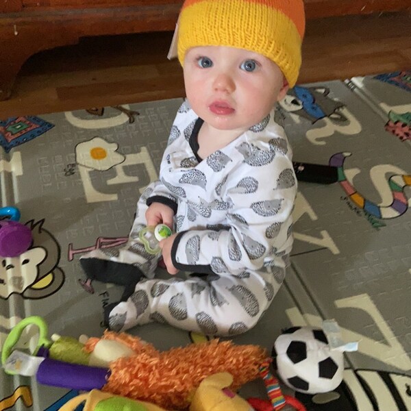 Pumpkin Hat Baby Candy Corn Hat Newborn Fall Baby Toddler Fall Hats ...