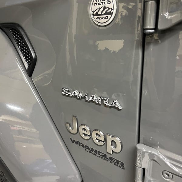 Chrome Jeep Emblem Sticker Decal, Wrangler JK, TJ, JL, Gladiator ...
