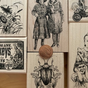 Two Cowgirls RUBBER STAMP, Cowgirl Stamp, Western Stamp, Old West Stamp ...