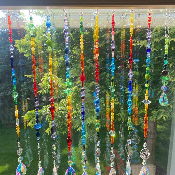 Beach Glass Mobile Driftwood Shell Hanger 3 Strands Ocean Decor Sea ...