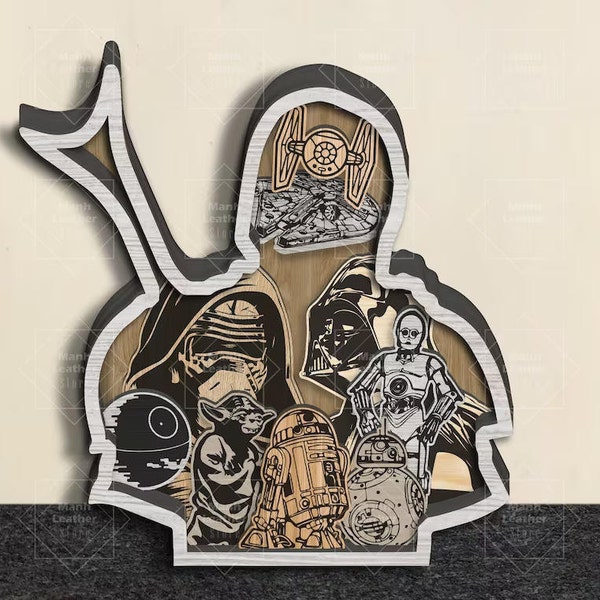 Multi-layer, Laser Cut Fles - 7 Layer Art Piece for Glowforge - SVG ... Multi-layer, Laser Cut Fles - 7 Layer Art Piece for Glowforge - SVG ...