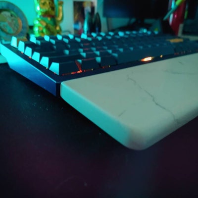 African Padauk Wood Ergonomics Keyboard Wrist Rest Artisan Engrave ...