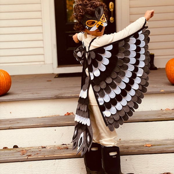 Falcon Costume Set 3 Piece / Fierce Mask, Tail and Fast Wings ...