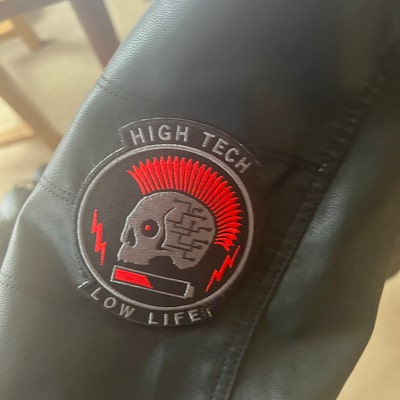 High Tech Low Life Patch - Etsy