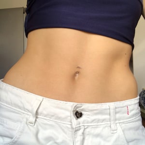 Suspended Loop Belly Button Ring Piercings Body Dance | Etsy