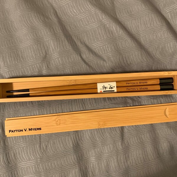 Gift Under 20 - Chopstick Box - Personalized Chopsticks - Personalized ...
