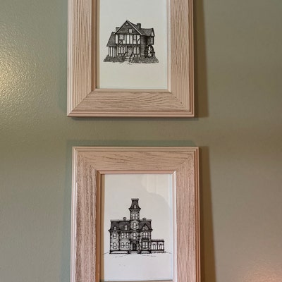 The Addams Family Mansion Wall Art Print - Etsy UK