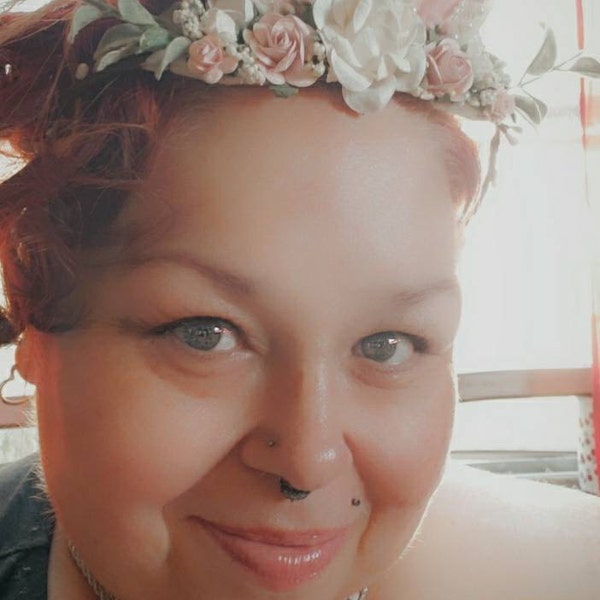 Easter Flower Crown, Flower Girl Headband, Girls Floral Crown, Flower ...