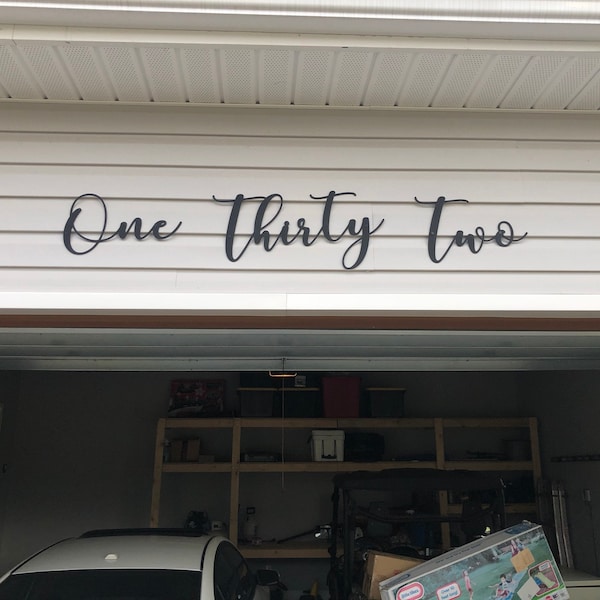 Custom Script House Numbers, Haven Style Home Address Sign - Etsy