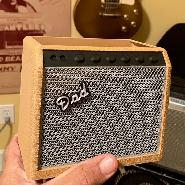 Personalized Fender-style Amp Desk Organizer: Tweed Guitar Gift - Etsy