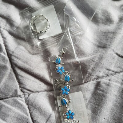 Boho Wave Charm Anklet Handmade Charm Anklet, Beach Inspired Jewelry ...