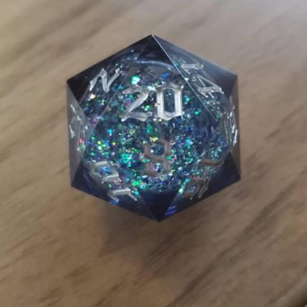 Gothic Dark Starry Sky Liquid Core Dice Set for Magic Game, Gorgeous ...