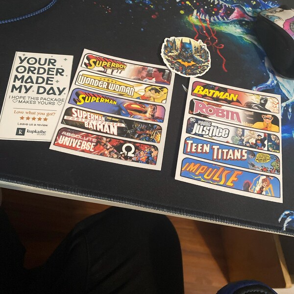 Custom Comic Books Divider Labels, Comic Labels, Comic Stickers ...