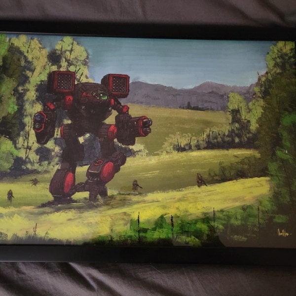 Winter Patrol: Battletech Fan Art Print - Etsy