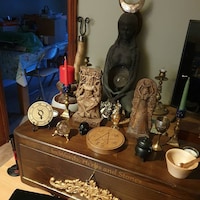 Trithemius Crystal Ball Stand Solid Ebony & Brass - Etsy