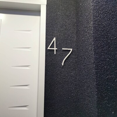 THIN MODERN White House Numbers for Large Address Numbers - Etsy