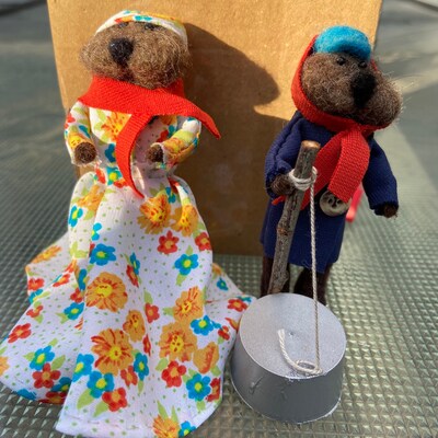 Felted Mother Otter Christmas Muppet Emmet Otter's Jug-band Alice Otter ...