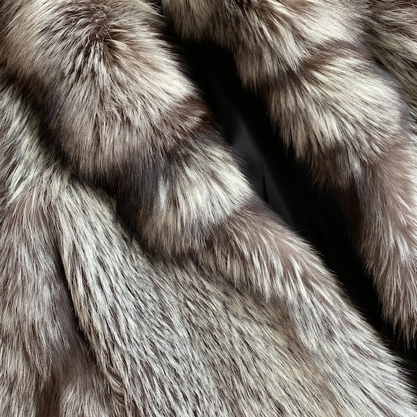 Vintage Black Skunk Fur Coat Art Deco - Etsy