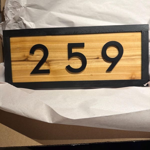 Custom Address Sign, Cedar Address Sign, House Number Address Sign ...
