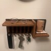 Keys Hanger, Entryway Organizer Wall Coat Rack Wall Mount, Wood Key ...