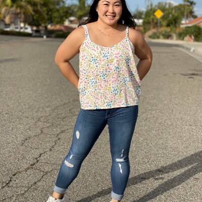 Anita Camisole Sewing Pattern PDF Sizes 6-24 Size Inclusive Video Tutorial Instant Download Cami ...