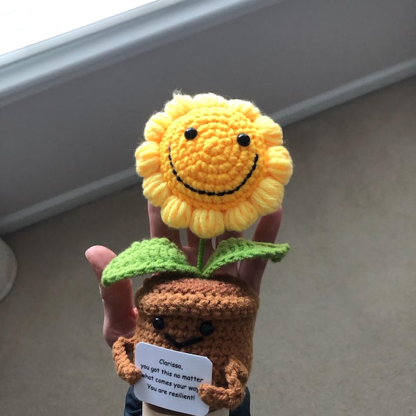 Handmade Crochet Positive Banana Plush Upbeat Banana Decor Customisable ...