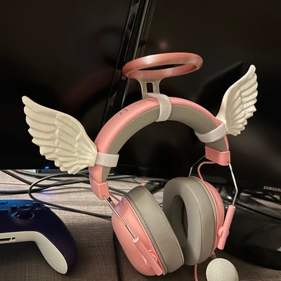 Halo Crown for Headphones Angel Wings Headset Attachment Headphone Ears ...