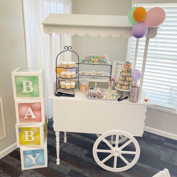Sweet Cart on Decorative Wheels, Candy Cart | Adult Sweet Cart | Cake ...