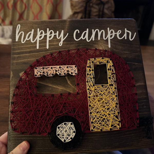 DIY Happy Camper String Art Kit - Etsy