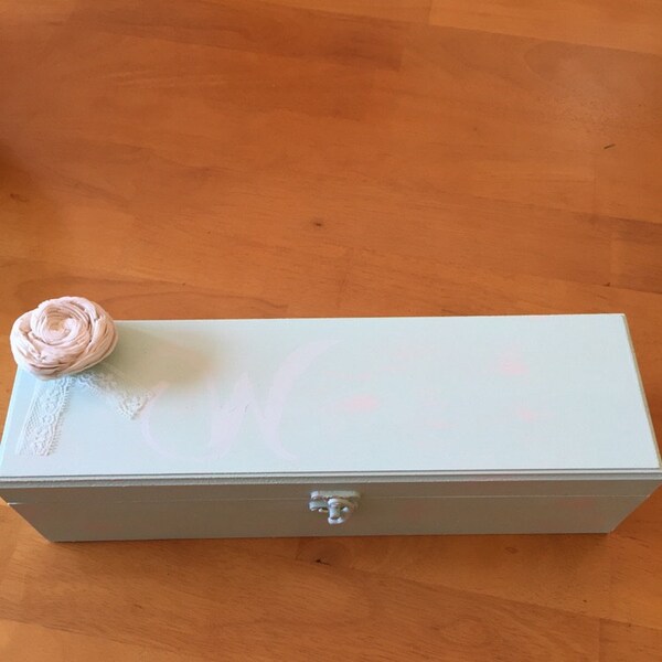 Shabby Chic Card Box, Wedding Card Box, Baby Shower Card Box, Large ...