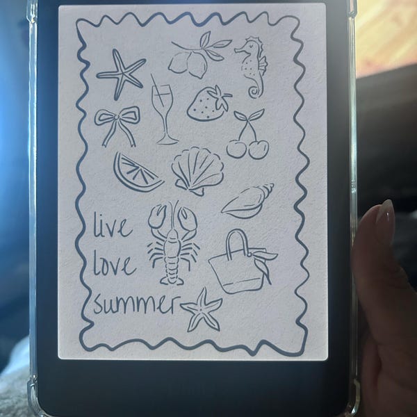 Summer 2025 Kindle Lock Screen | Aesthetic Kindle Lock Screen ...