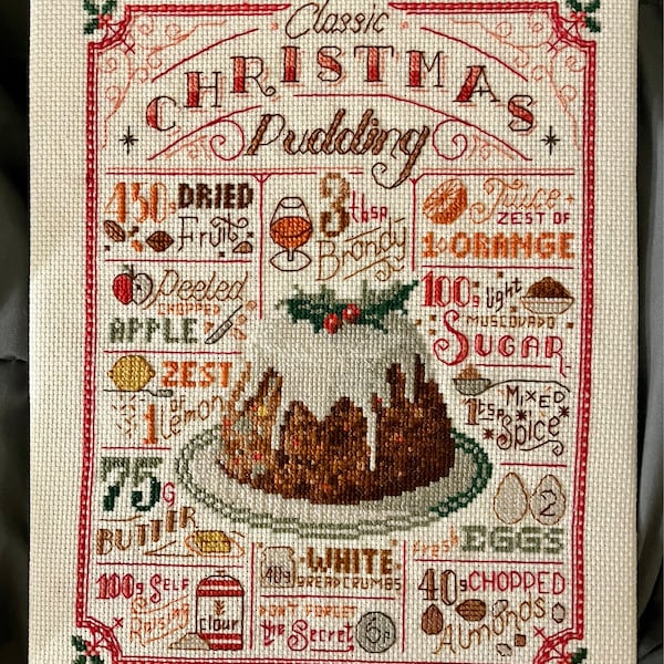 Christmas Pudding - Cross Stitch Pattern (digital Format - PDF) - Etsy