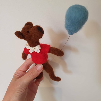 Felt and Dandy Dancing Bear Needle Felting Kit - Etsy