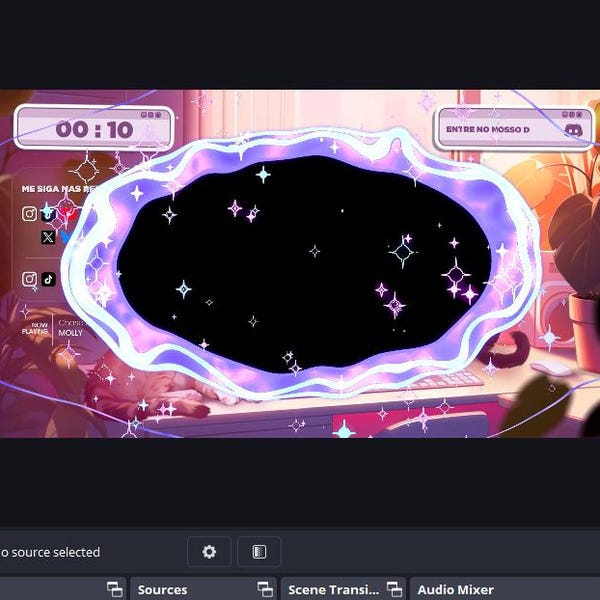 Butterfly Bliss Purple Vtuber Stream Pack | Butterflies Animated ...