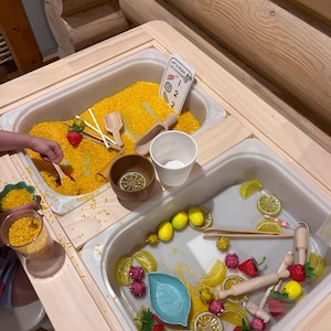 Summer Lemonade Sensory Bin Cards Digital File Lemonade Counting Cards ...