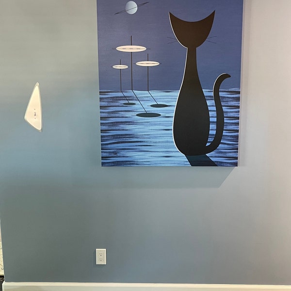 Atomico Aluminum Unpainted Space Age Jetsons Atomic Mid Century Googie ...