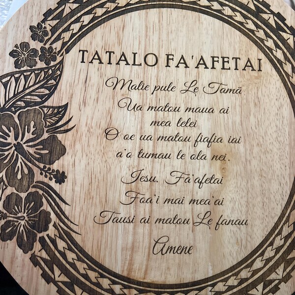 Samoan Welcome Sign: Hand-painted Polynesian Home Decor - Etsy