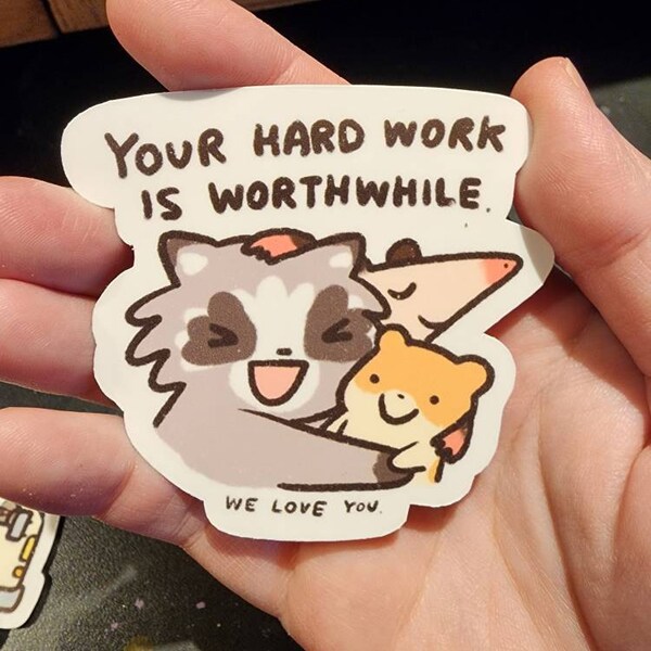 Please Slow Down Shooting Star Funny Sticker Possum Sticker Gifts Under ...