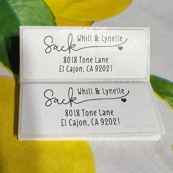 CLEAR Guest Address Labels - Guest List Labels for Wedding Invitations ...